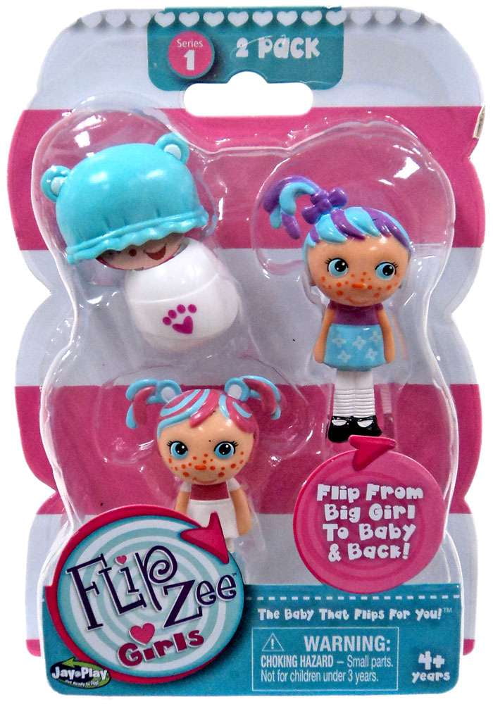FlipZee! FlipZee Girls! Series 1 Mini Figure 2-Pack (Style 3) - Walmart.com