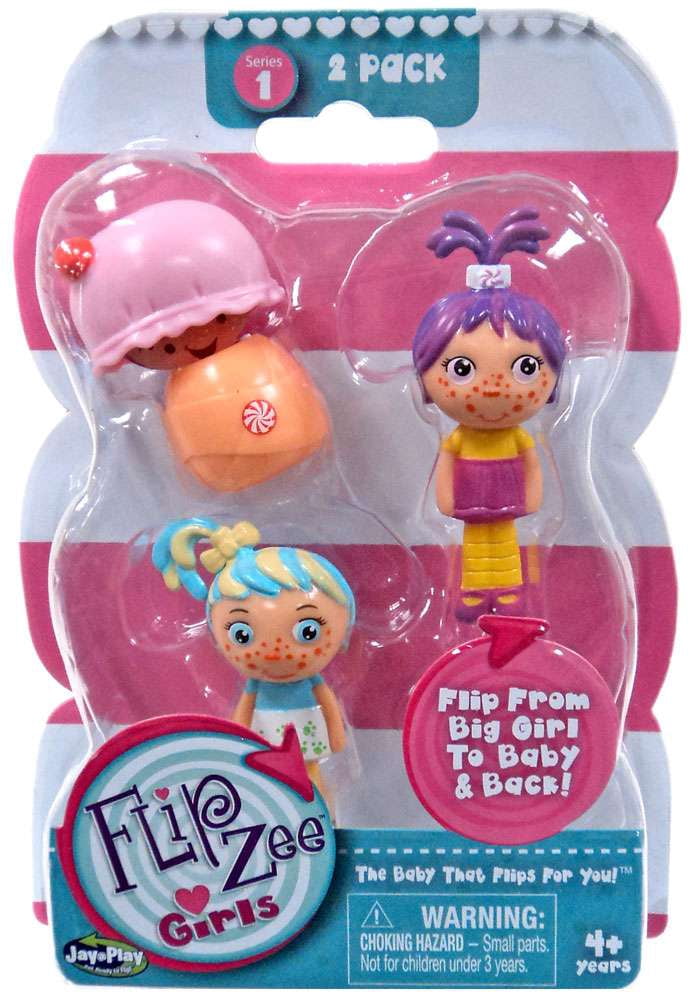 FlipZee! FlipZee Girls! Series 1 Mini Figure 2-Pack [Style 4] - Walmart.com