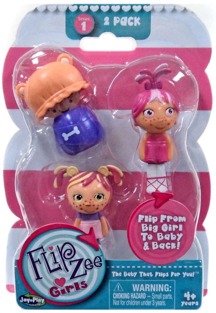 FlipZee! FlipZee Girls! Series 1 Mini Figure 2-Pack (Style 5) - Walmart.com