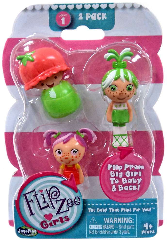 FlipZee! Series 1 Zweet Pea & Zana Strawberry Mini Figure 2-Pack ...