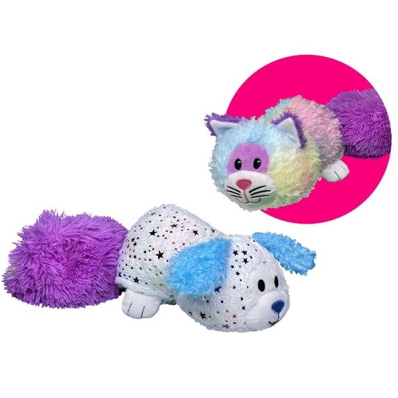 FlipaZoo Magic Tails Sparkle Puppy to Rainbow Unicorn 11in Plush Toy ...