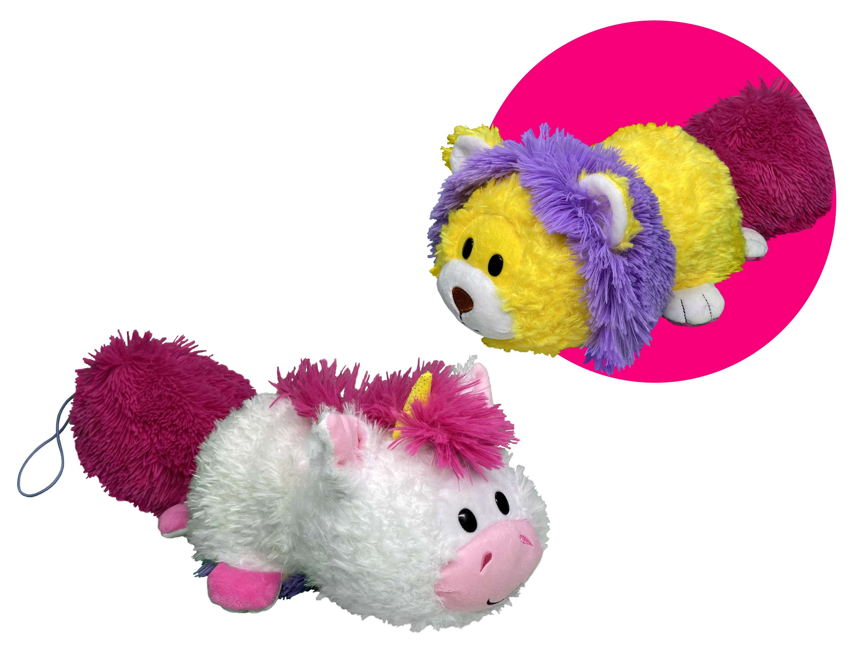 FlipaZoo Magic Tails White Unicorn to Lion 11in Plush Toy - Walmart.com