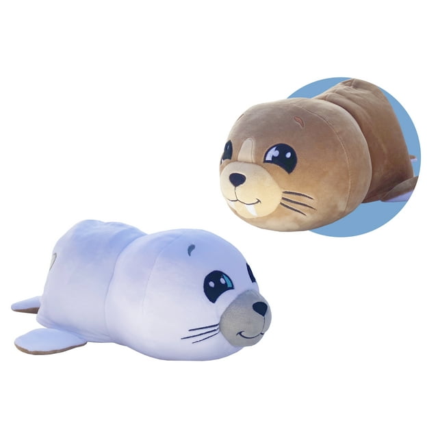 FlipaZoo 15in Plush Toy Sandy Seal to Winnie Walrus Stuffed Animal ...