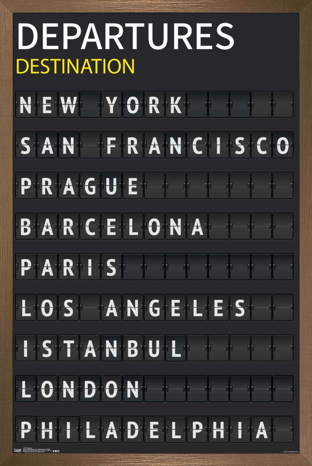 Flipboard - Destination Wall Poster, 14.725" x 22.375", Framed ...