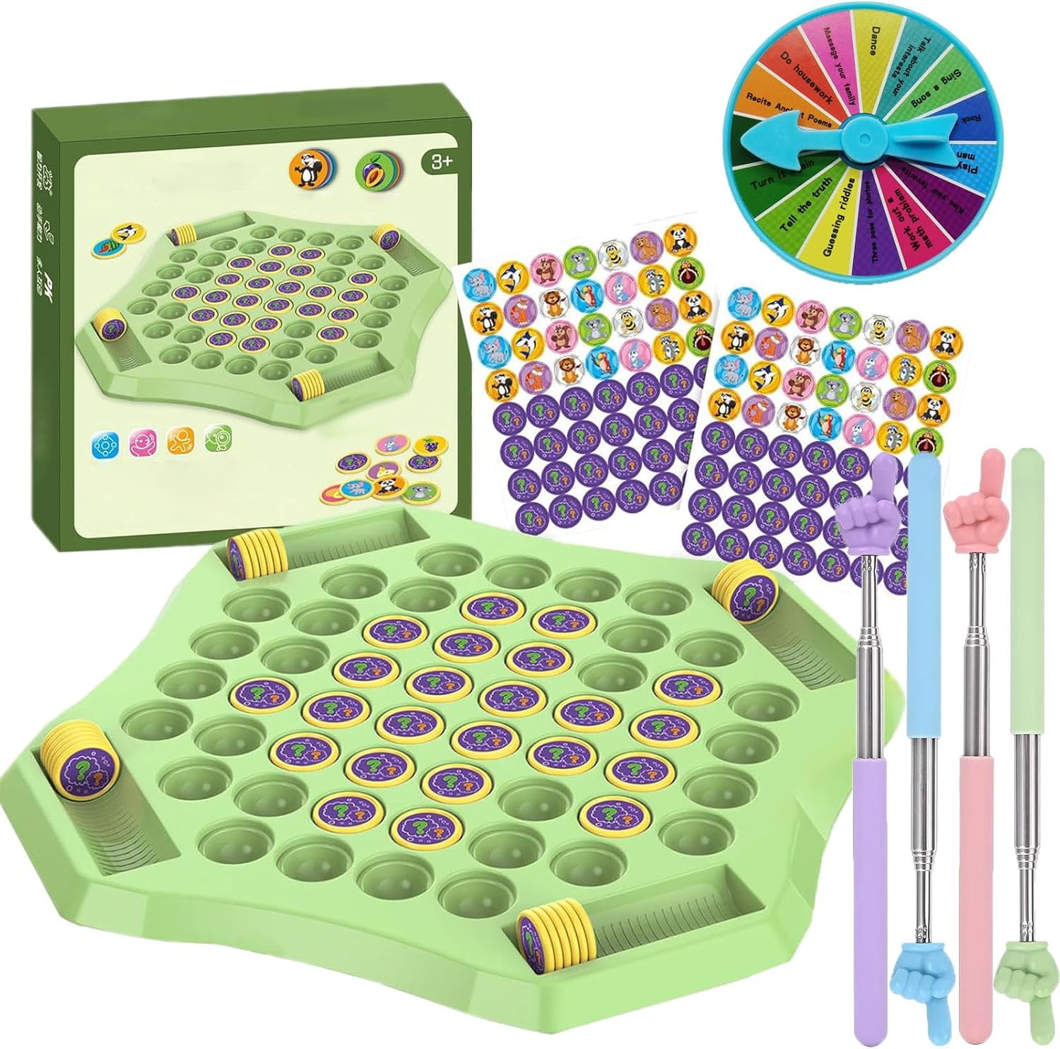 Flipfun Flip-Match Board Game for Kids, Flip Chess Memory Game for 4 ...