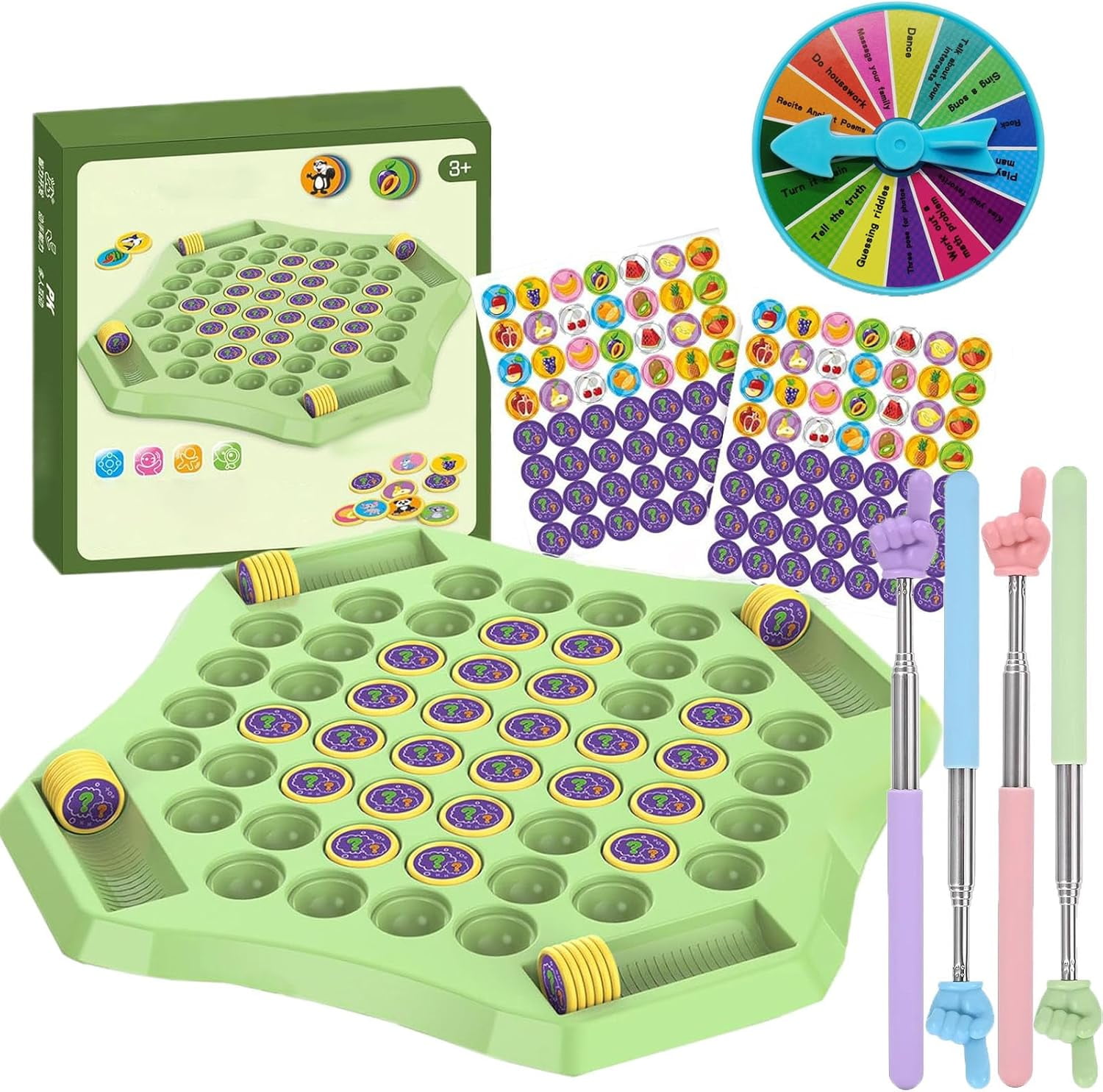 Flipfun Flip-Match Board Game for Kids, Flip Chess Memory Game for 4 ...