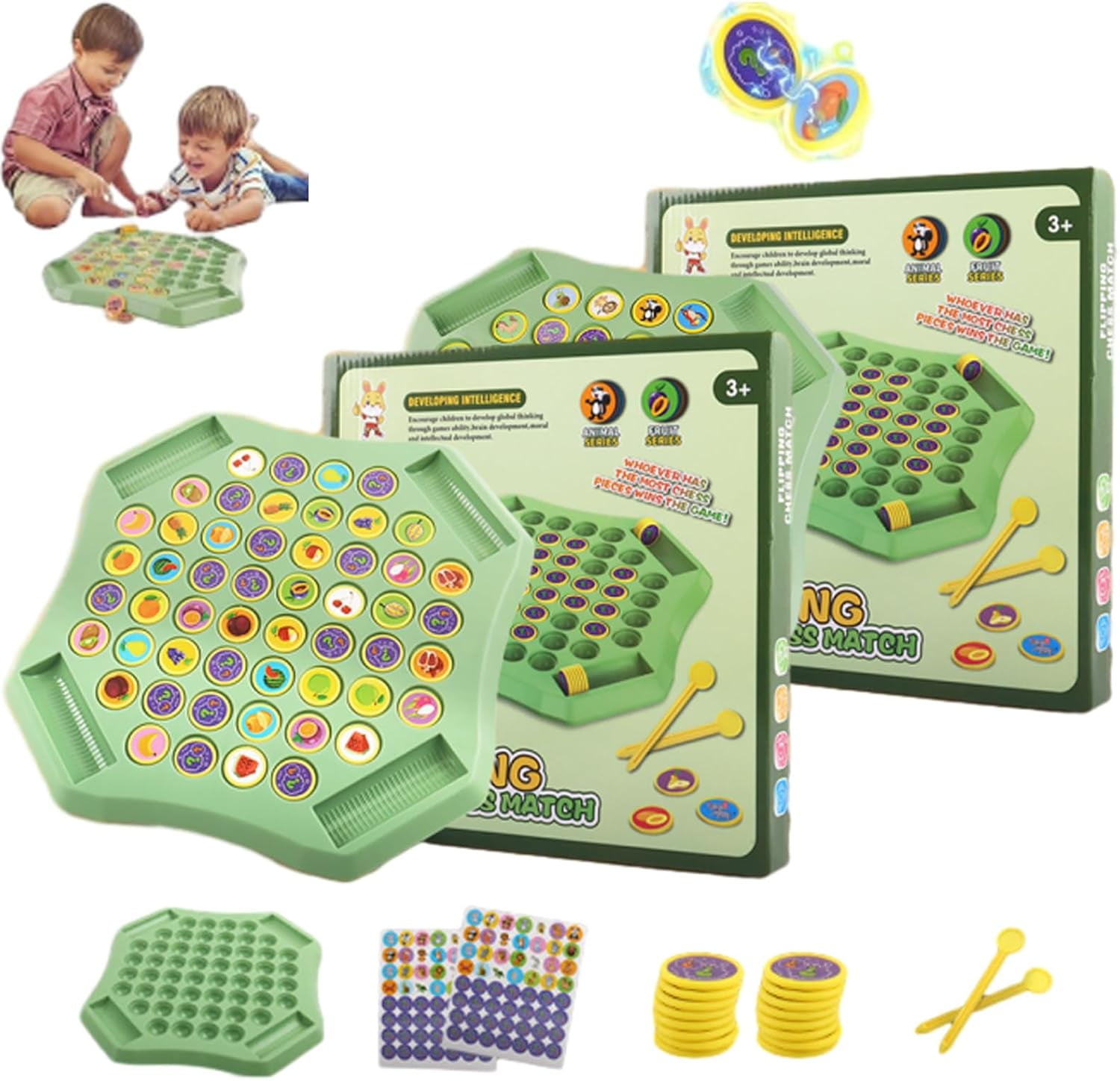 Flipfun Match Board Game, Flipfun Flip-Match Board Game, Flip Chess ...