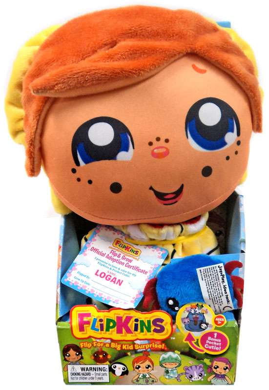 Flipkins Pocket Cuties Logan Plush Doll - Walmart.com