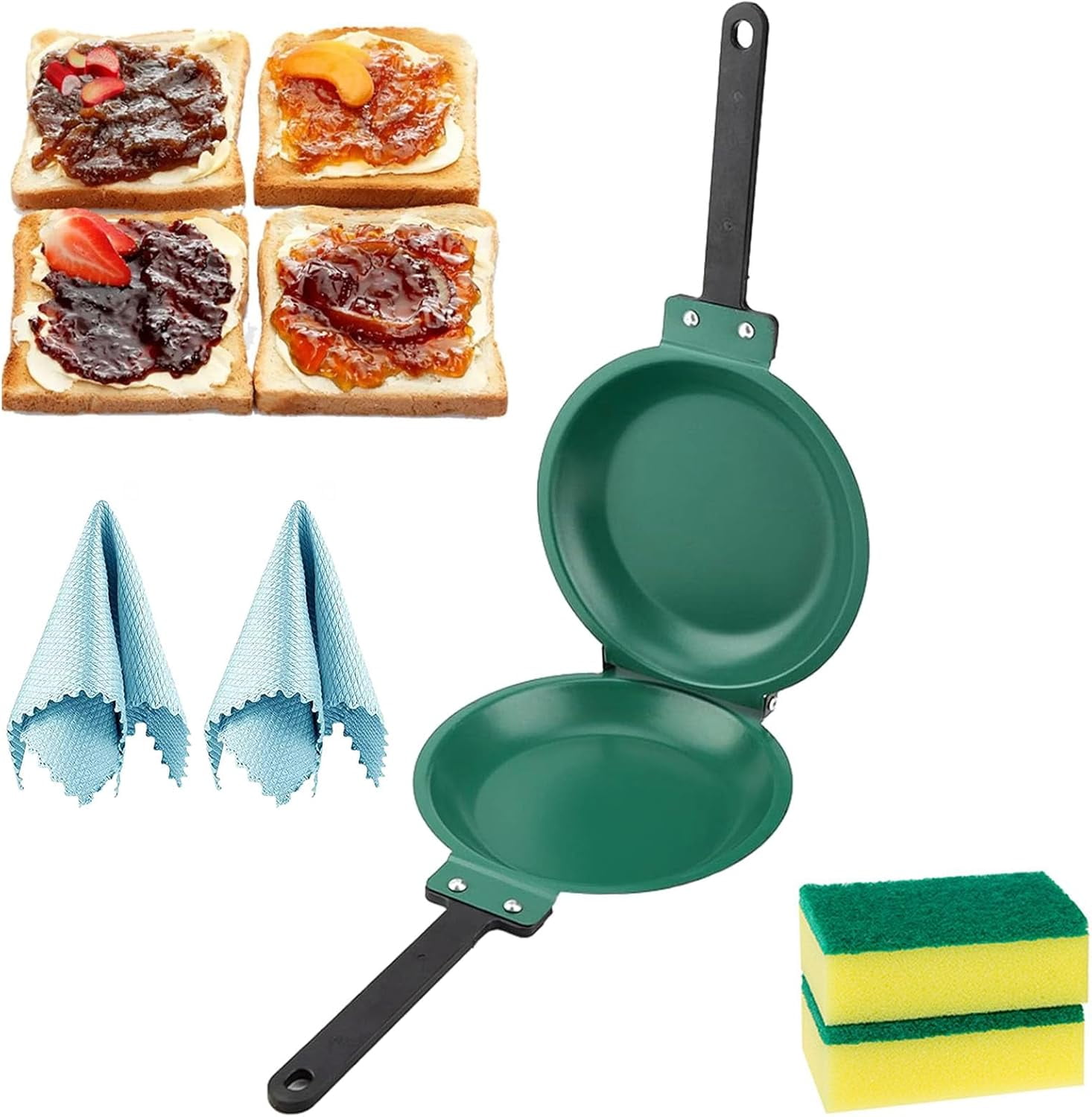 Flipmaster Pancake Pan, 2024 New Double Side Non-stick Ceramic Coating ...