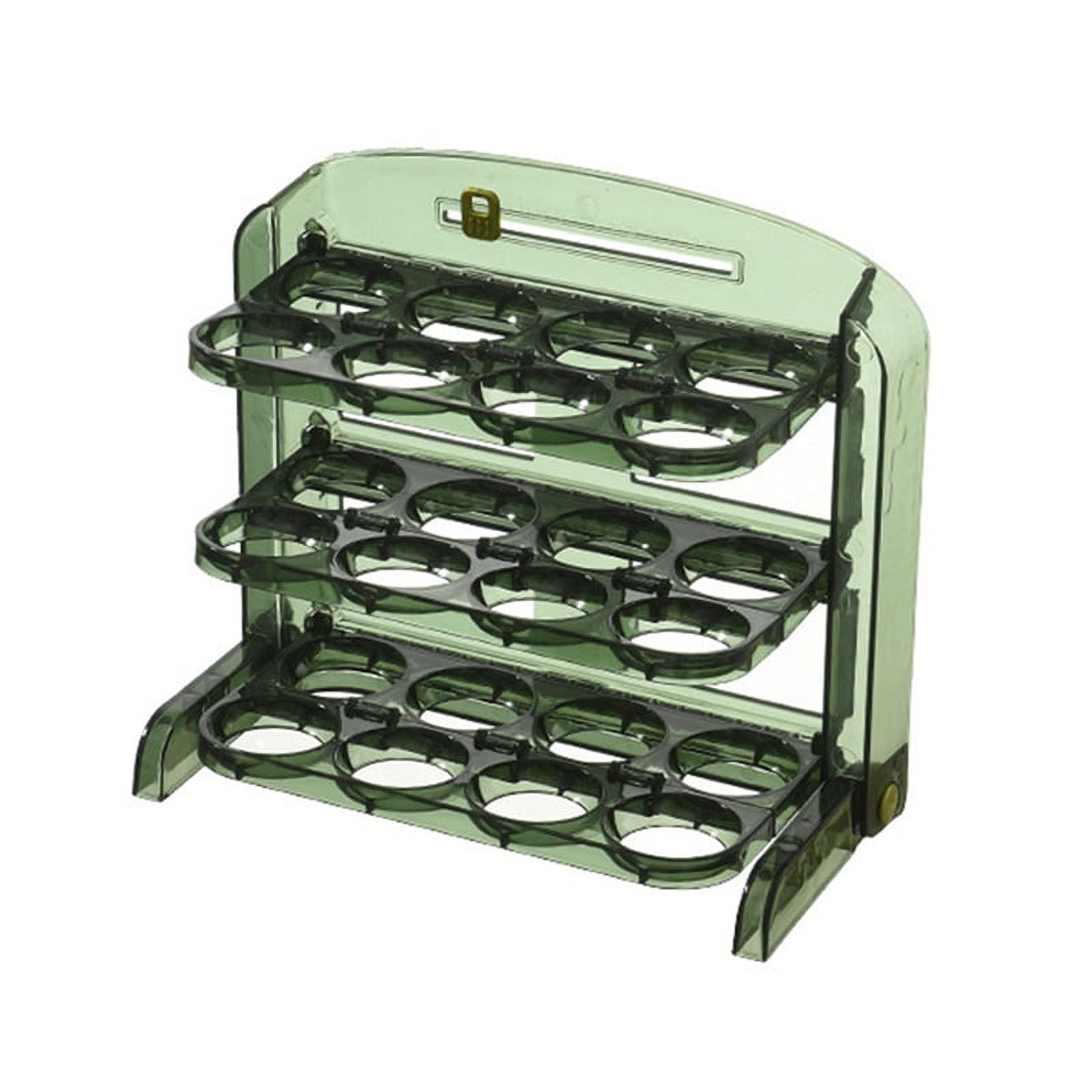 Flippable Egg Holder for Refrigerator,3 Layer Egg Storage Container for ...
