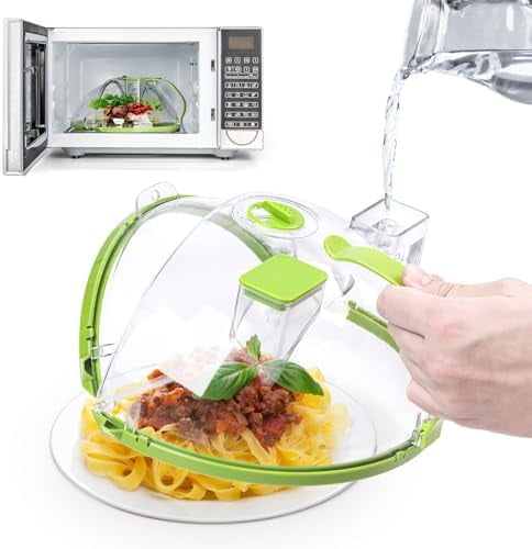 Flippable Microwave Splatter Cover, 10 Inch Microwave Cover for Food ...