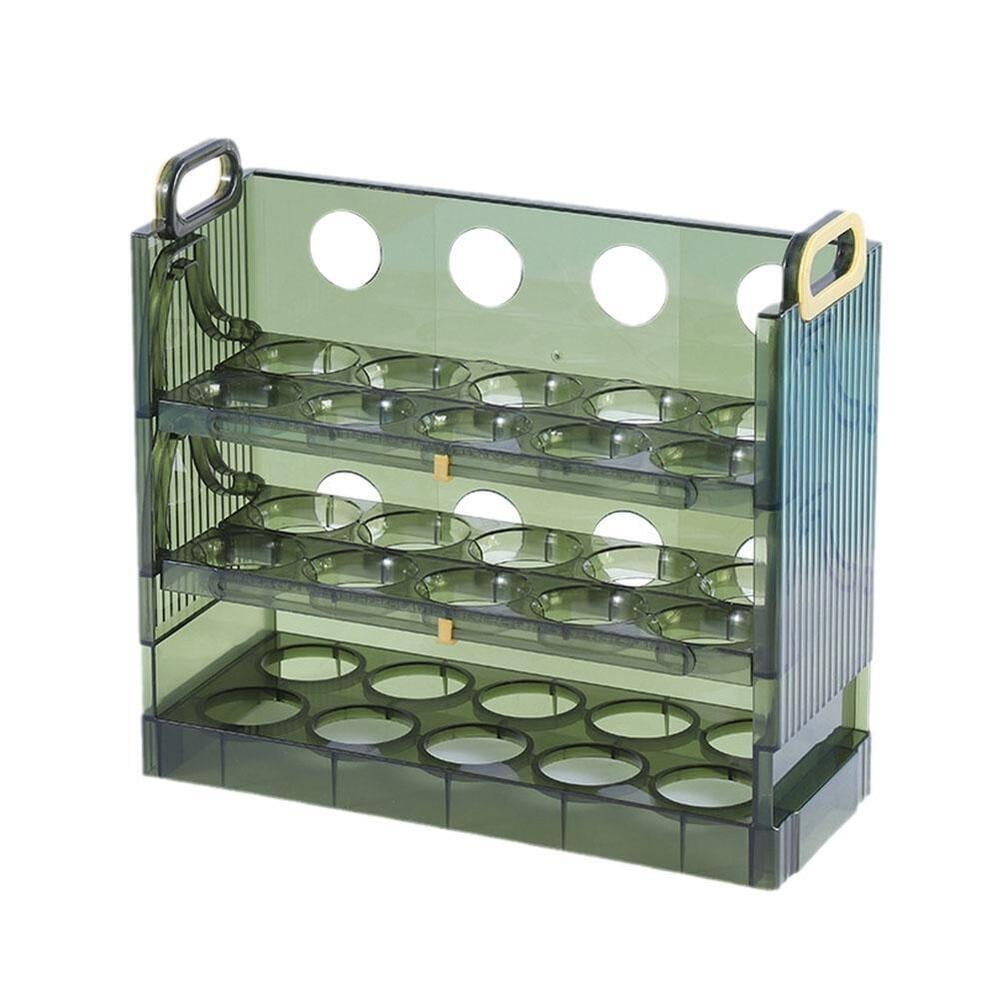 Flippable Refrigerator Side Door Storage Rack Kitchen Storage Egg ...