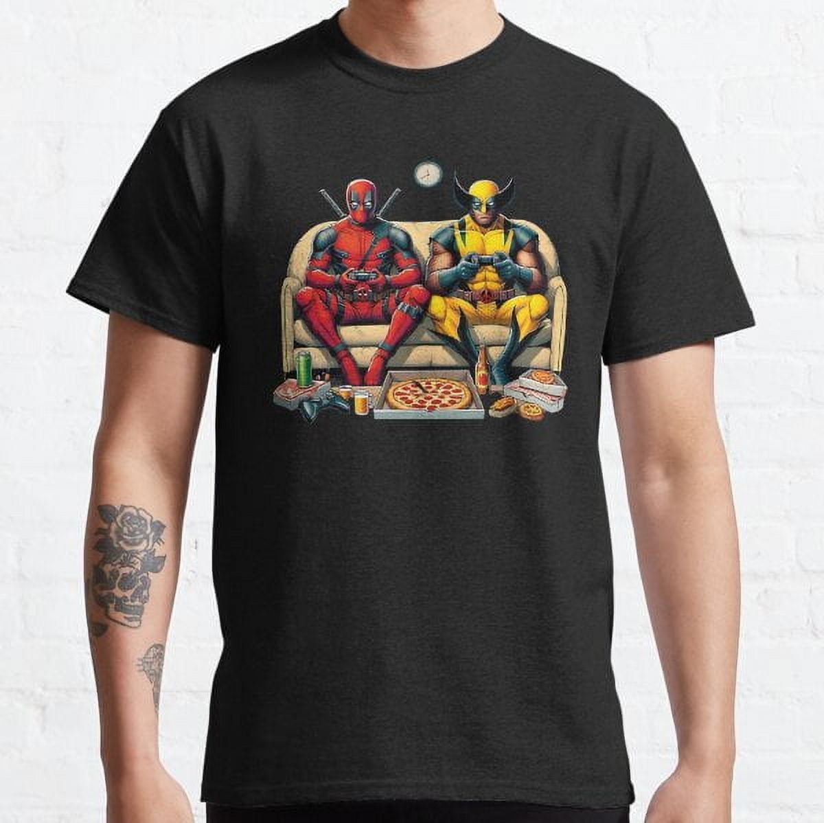 Flippant DDeadpoolWolverine Classic T-Shirt - Walmart.com