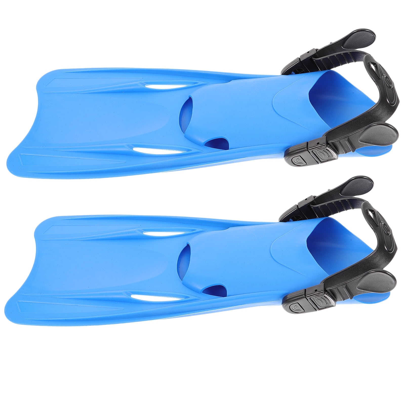 Diving 1 Pair Adjust Plastic Blue Child Plastic Diving Fins8.5-9 ...