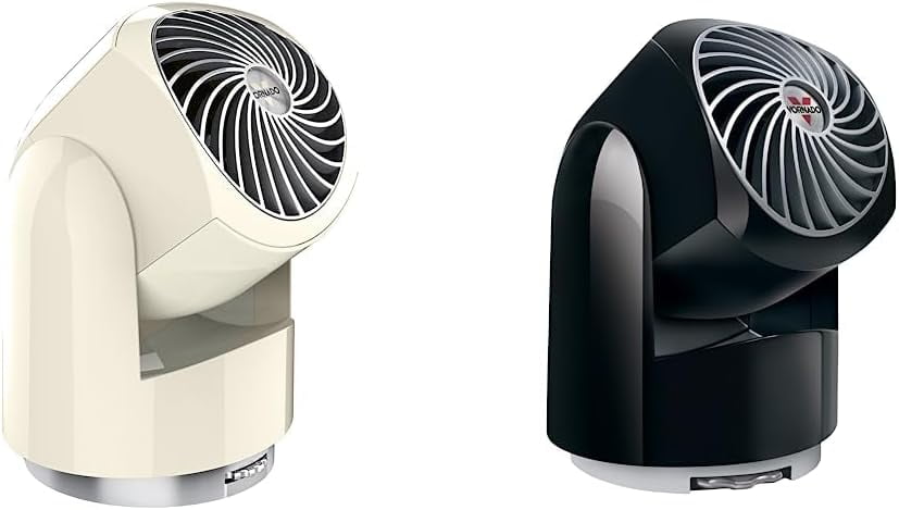 Flippi V10 Compact Oscillating Air Circulator Fan, Vintage White ...