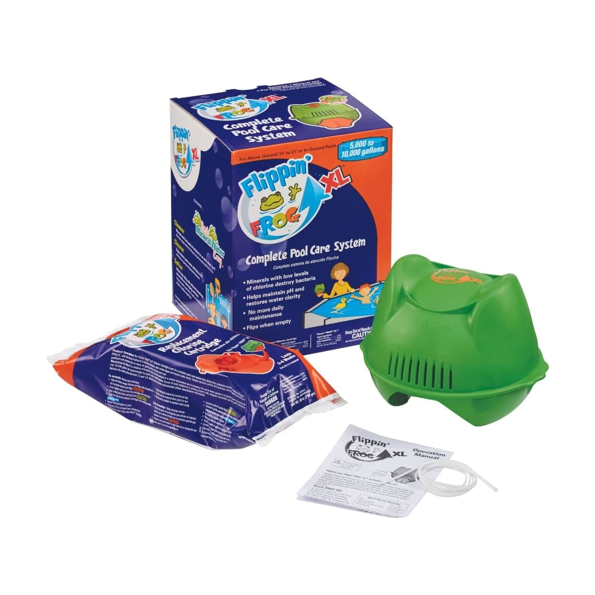 Flippin’ FROG XL Complete Pool Sanitizing System for Pools up to 10,000 ...