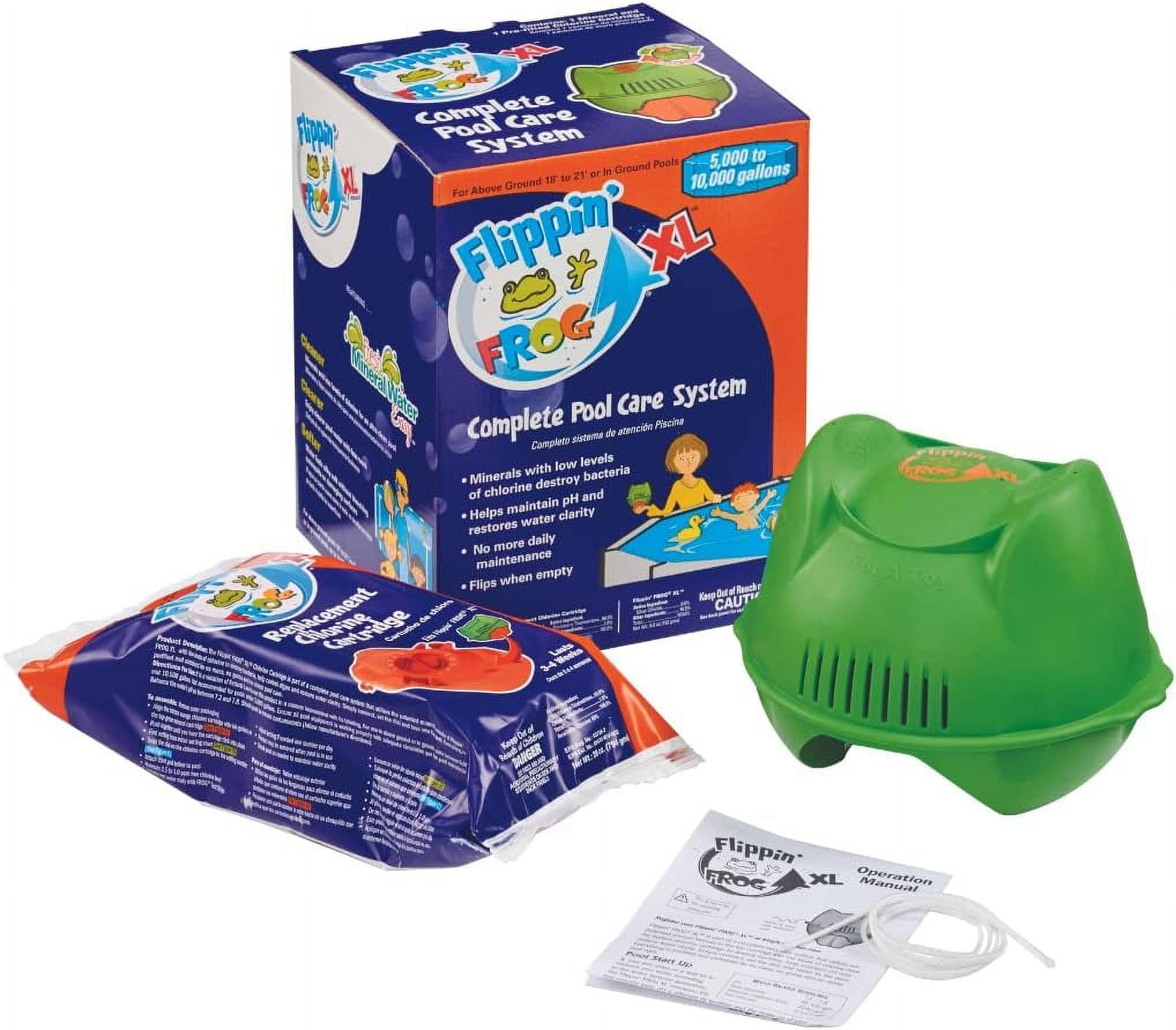 Flippin’ FROG XL Complete Pool Sanitizing System for Pools up to 10,000 ...