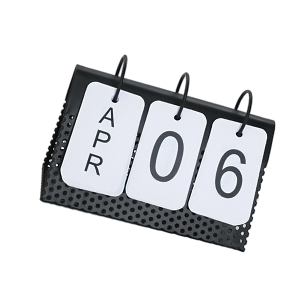 Flipping Permanent Calendar with Metal Frame Stand for Planning ...