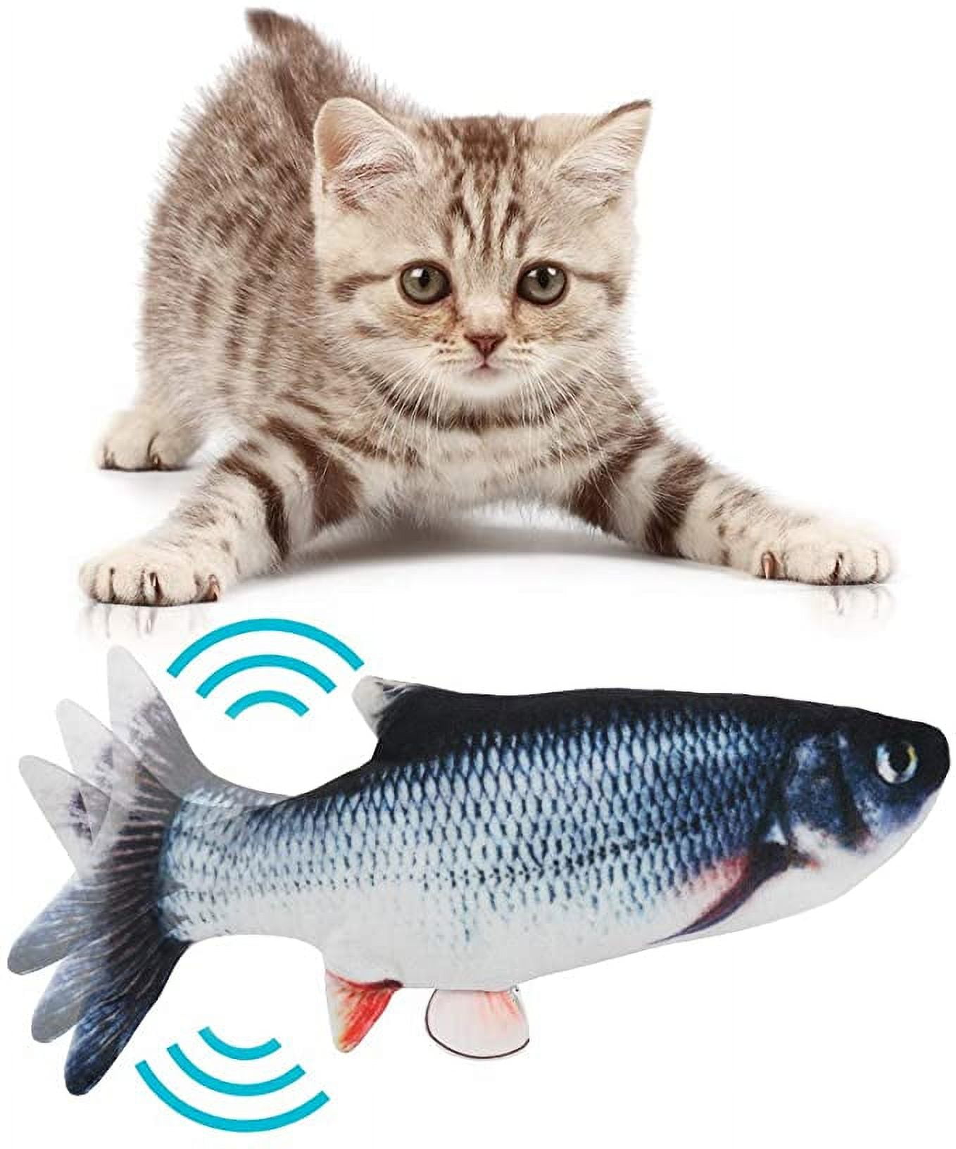 Flippity Fish Cat Toy Flopping Fish Cat Toy Moving Fish Toy for Cats ...