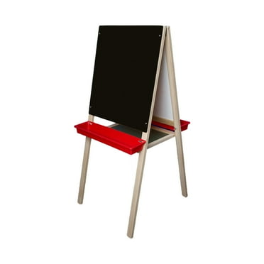Crestline Products Deluxe Magnetic Paper Roll Easel with Blackboard and ...