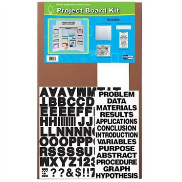 Pen+Gear White Tri-Fold Cardboard Project Display Board, 28" x 40 ...