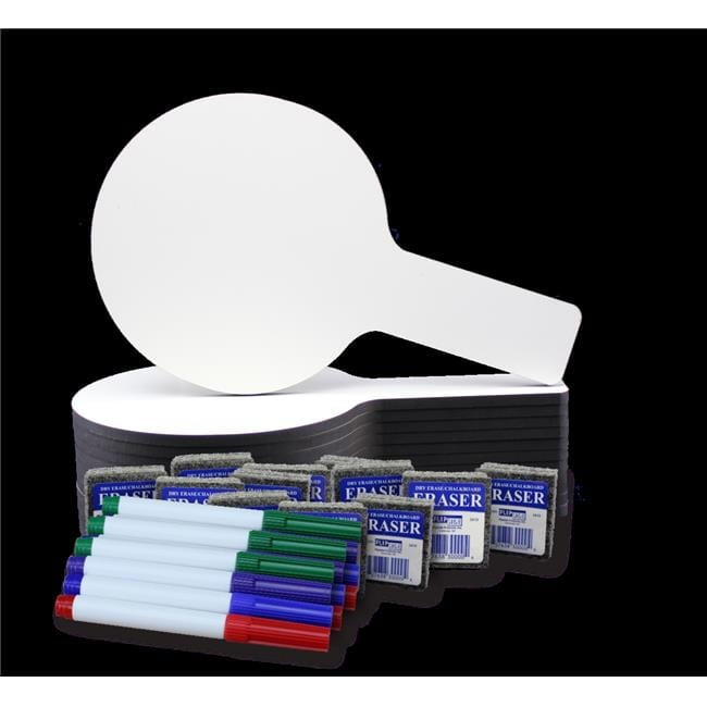 Flipside Products Mini Dry Erase Answer Paddles with Colored Pens ...
