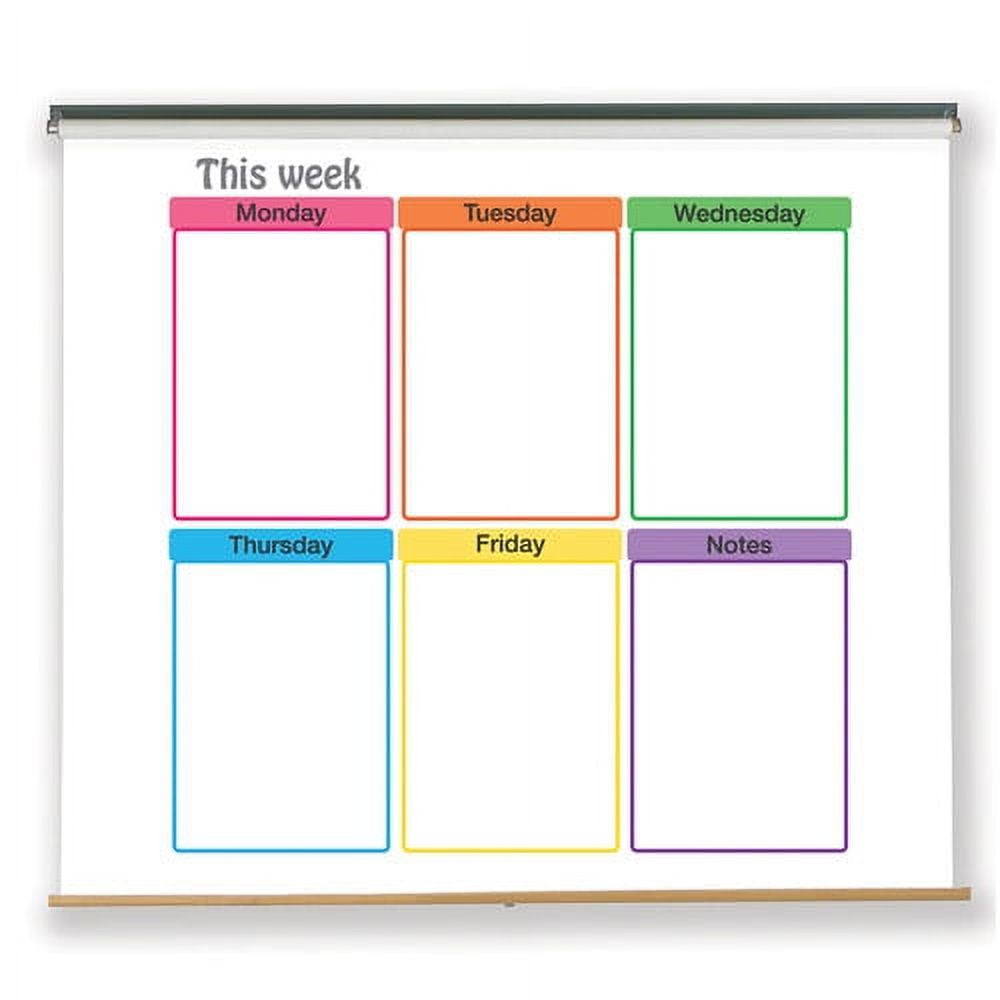 Flipside Products Pull-Down Calender Whiteboard, 48'' x 63'' - Walmart.com