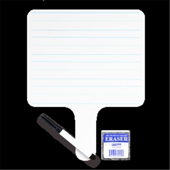 Flipside Products Rectangular Lined Double Sided Dry Erase Answer ...