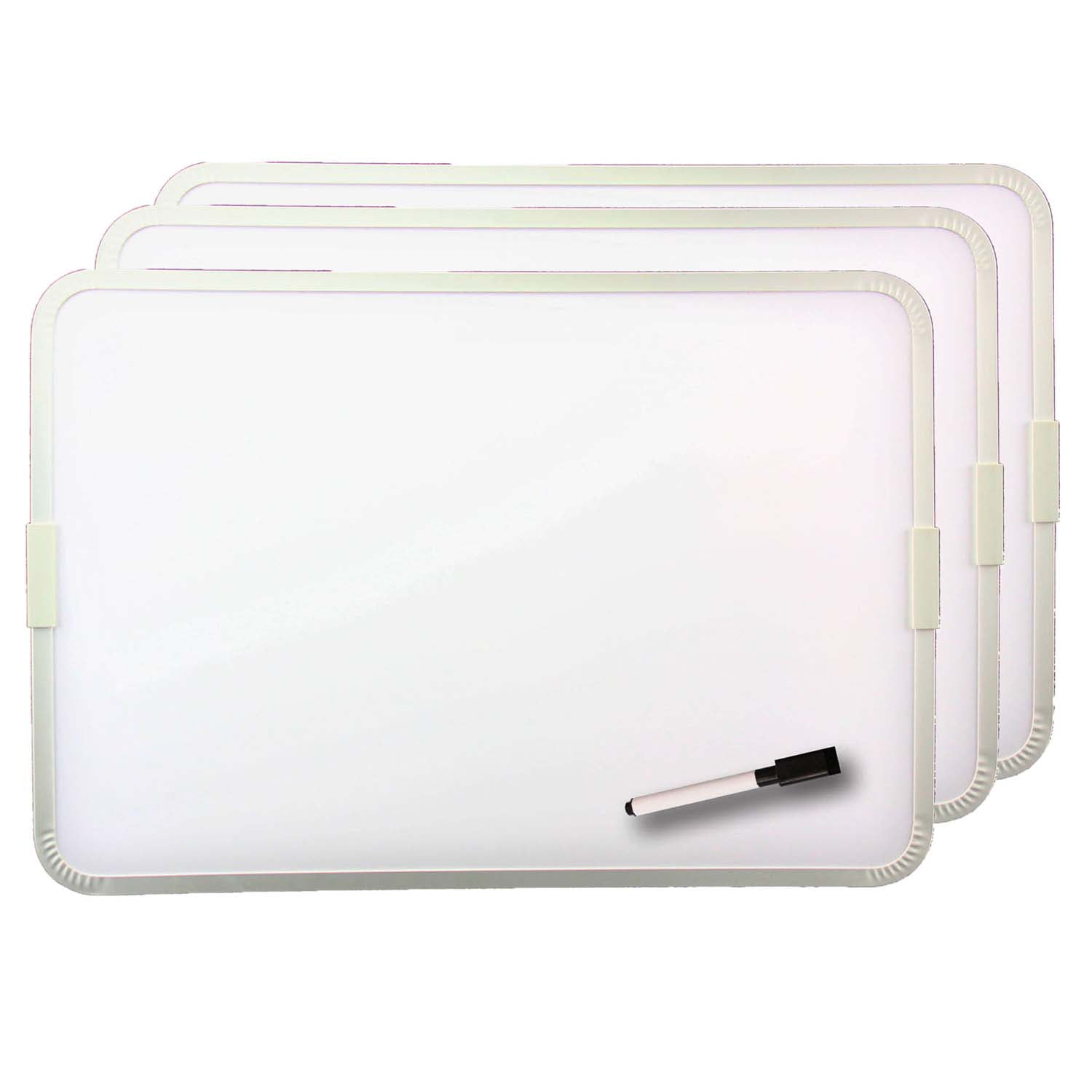 Flipside Products Two-Sided Aluminum Framed, Magnetic Dry Erase Board ...