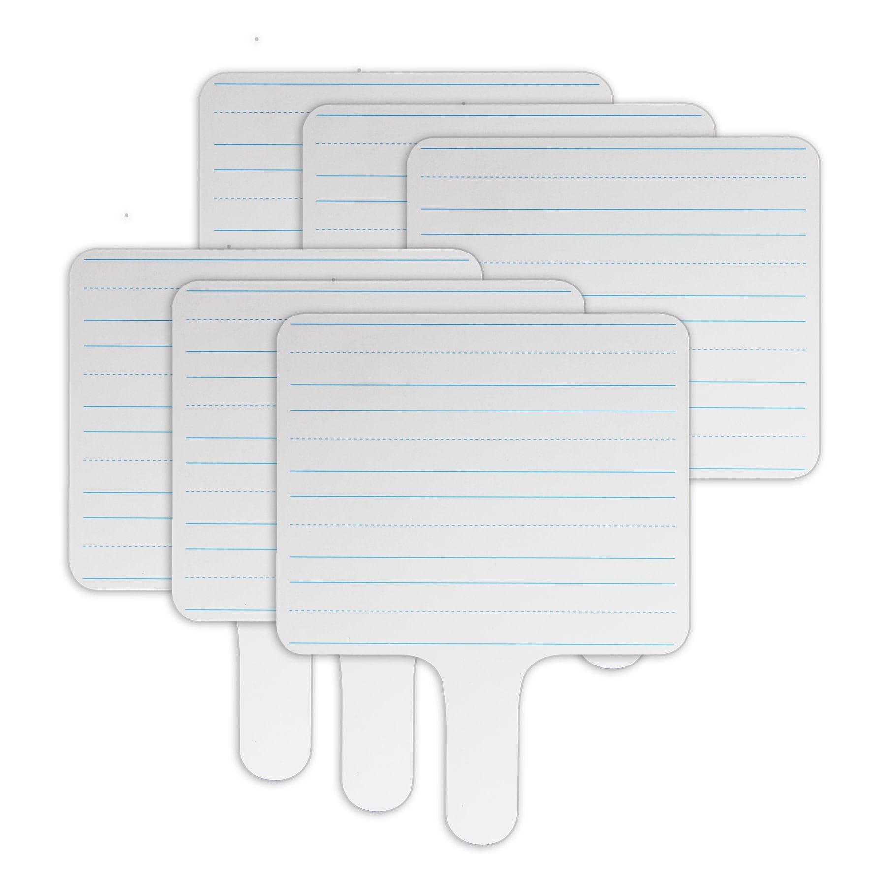 Flipside Products Two-Sided Rectangular Dry Erase Writing Paddle, Lined ...