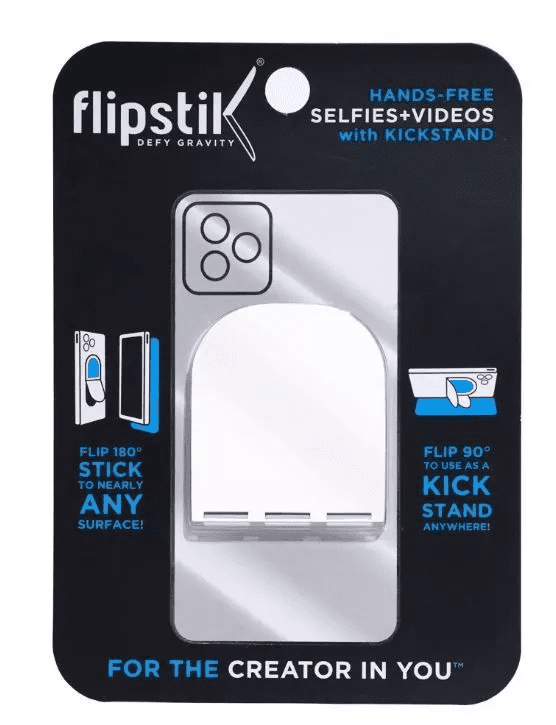 Flipstik Defy Gravity Cell Phone Stick & Stand - Arctic White - Walmart.com