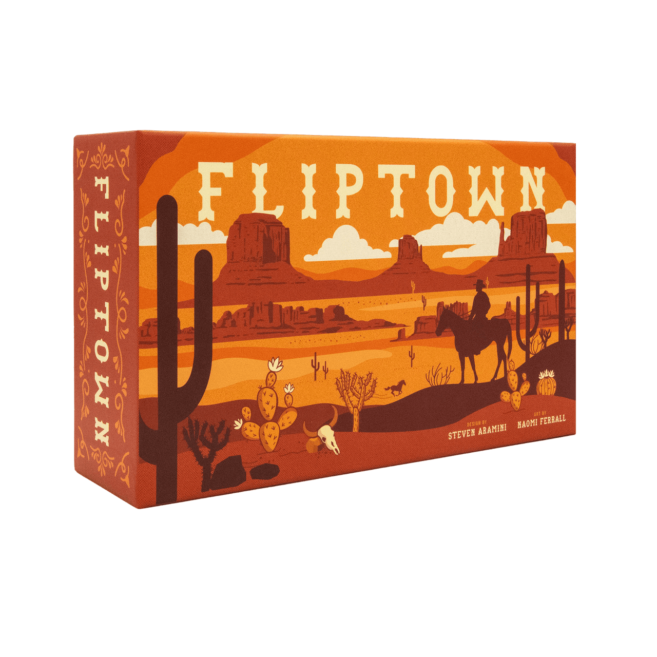 Fliptown Wild Western Family Board Game for 1-4 Players, Ages 12 ...