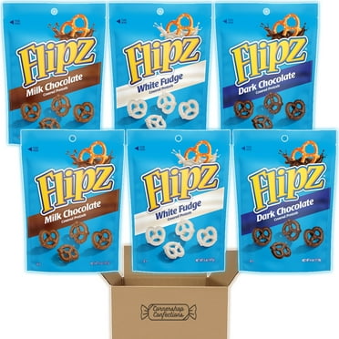 Flipz Milk Chocolate Covered Pretzels Twists 6 Bags/Box (DCC028 ...