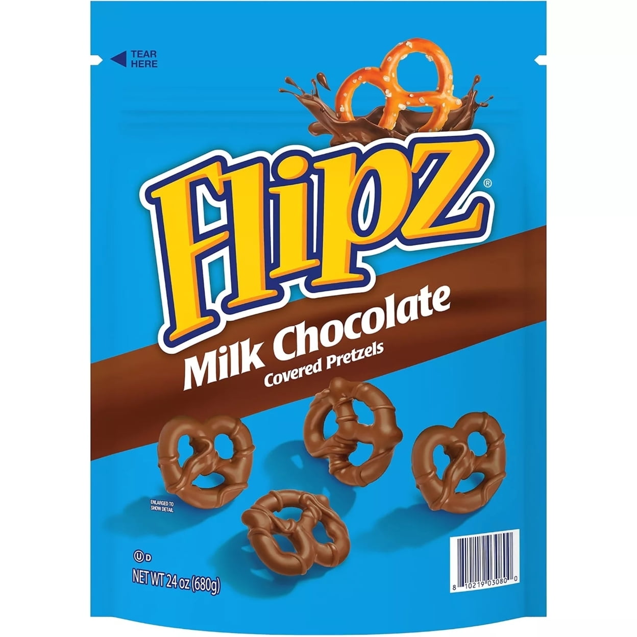 Flipz Milk Chocolate Covered Crunchy Pretzels - Walmart.com