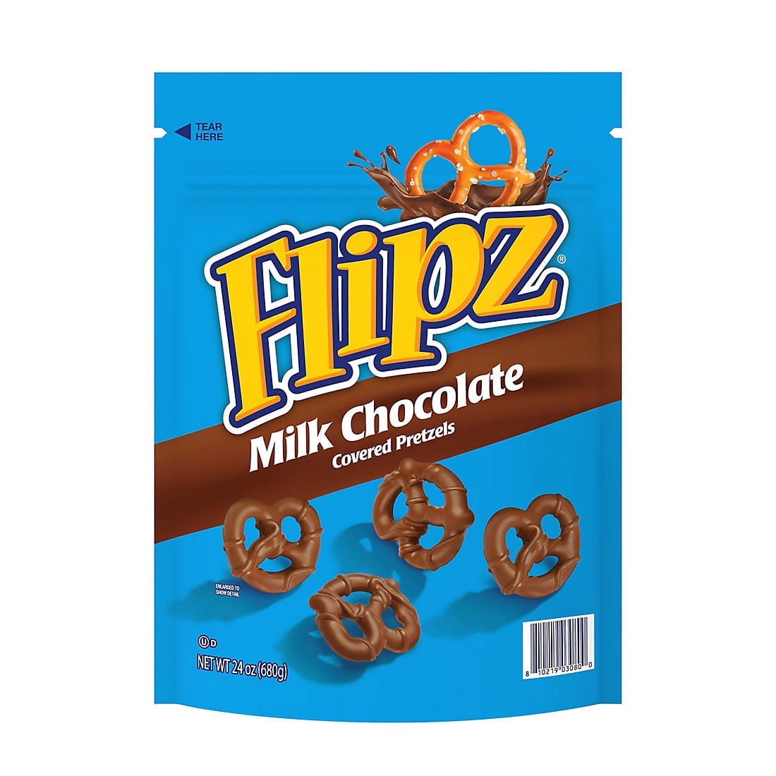 Flipz Milk Chocolate Covered Pretzels 24oz - Walmart.com
