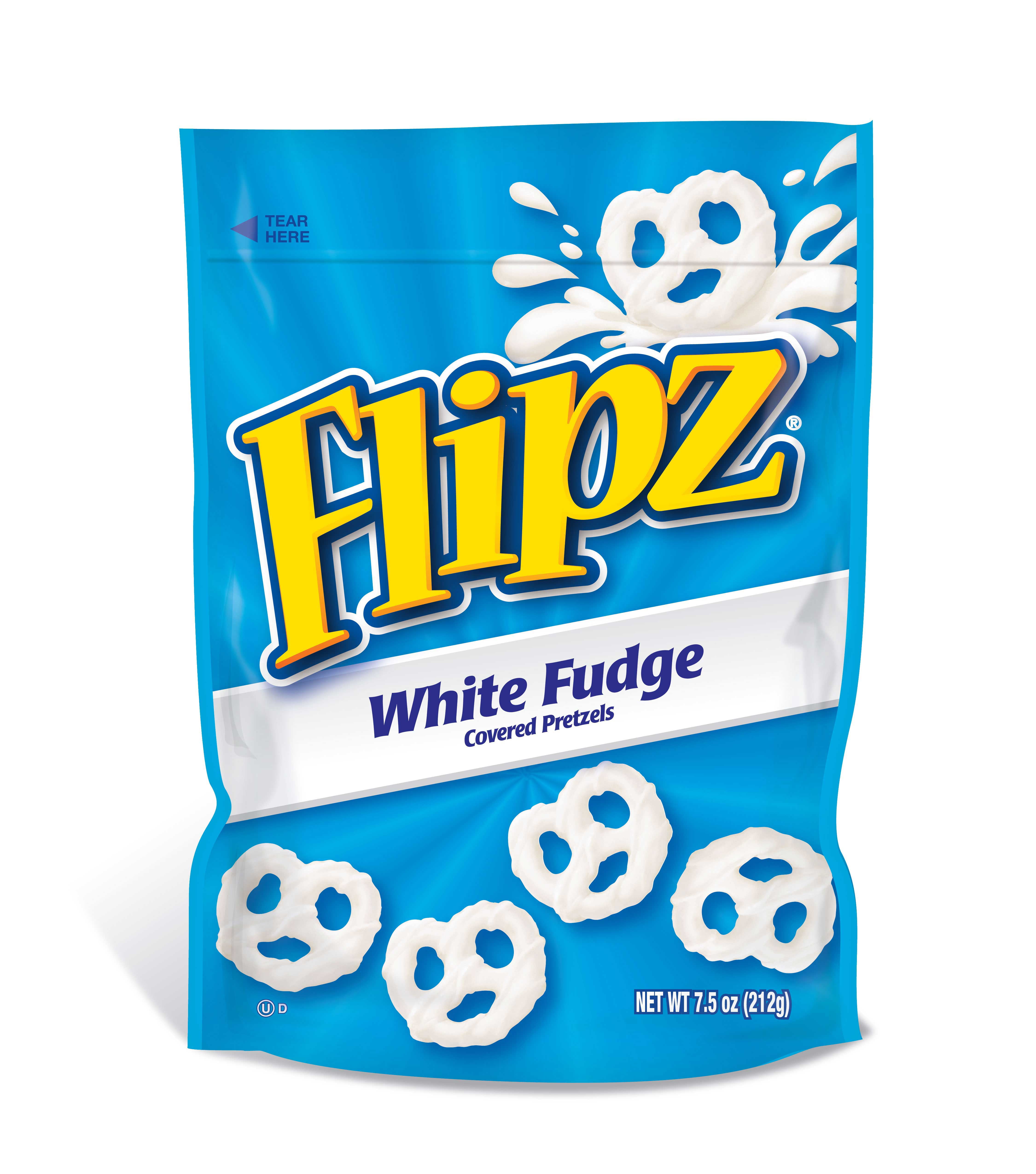 Flipz Pretzels Chocolate Covered White Fudge Stand Up Pouch, 7.5 oz ...