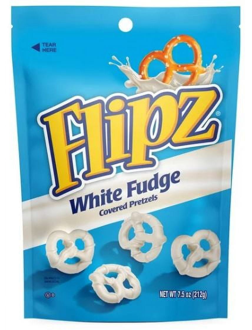 Flipz White Fudge Covered Pretzels, 7.5 Oz, Holiday Pouch - Walmart.com