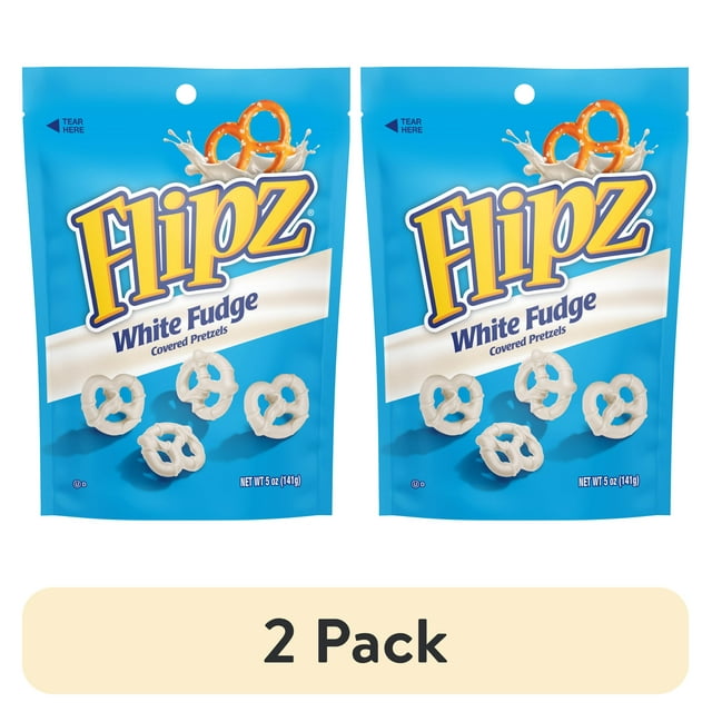 (2 pack) Flipz White Fudge Covered Pretzels, 5 oz - Walmart.com