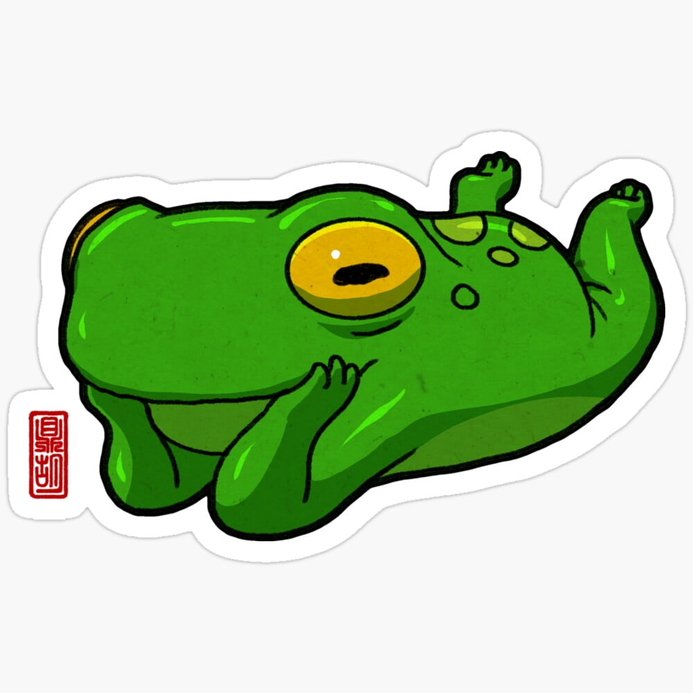 Flirty And Cute Frog Stickerphone Decal Water Bottle Stickers, Vinyl ...