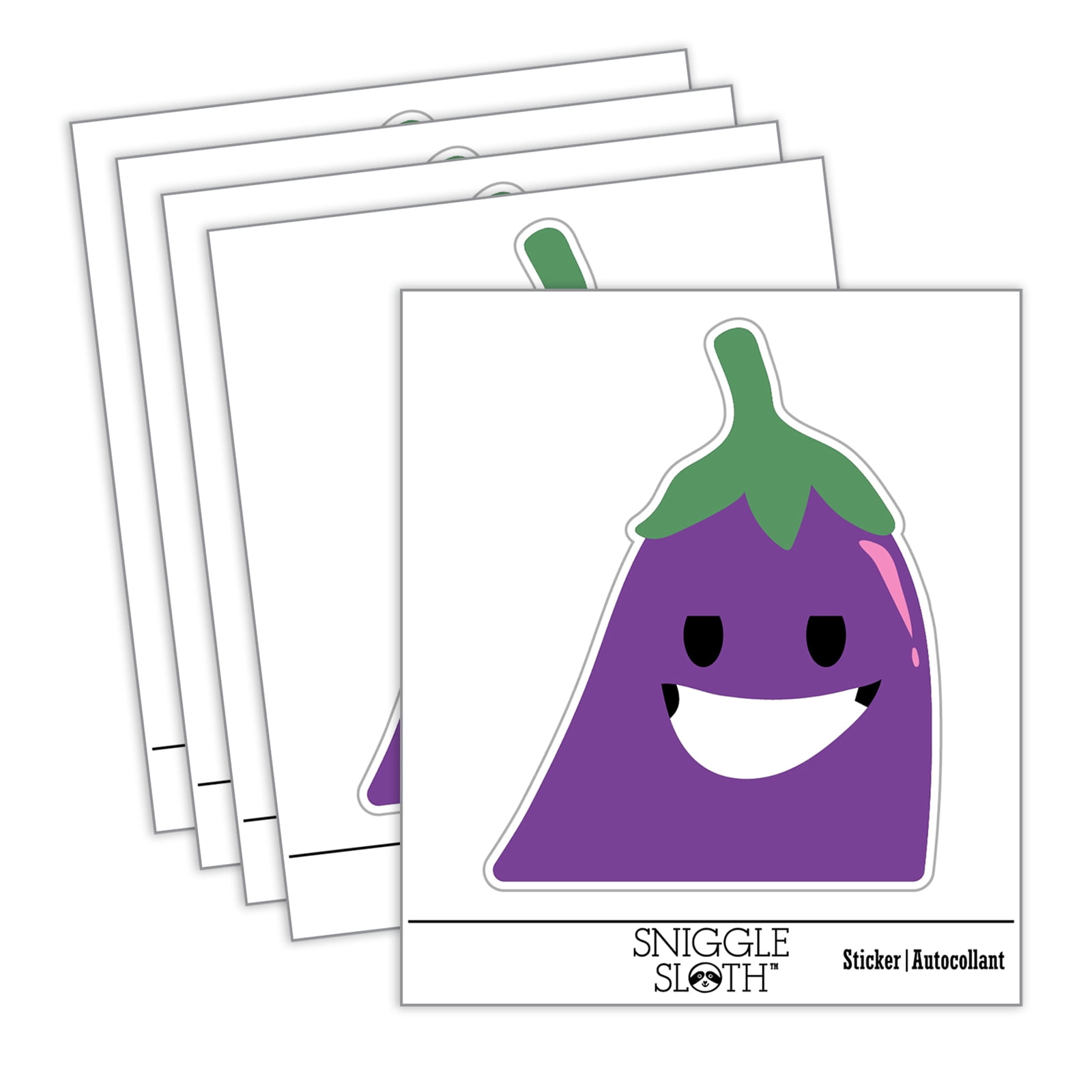 Flirty Pocket Eggplant Aubergine Funny Car Window Bumper Water Bottle ...