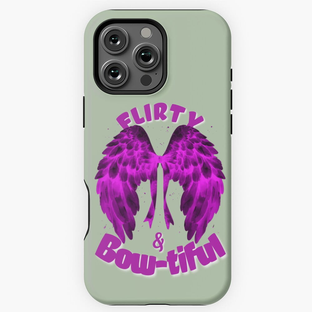Flirty and Bowtiful Coquette Angel Phone Case for iPhone 16 15 14 13 12 11 Pro Max - Walmart.com