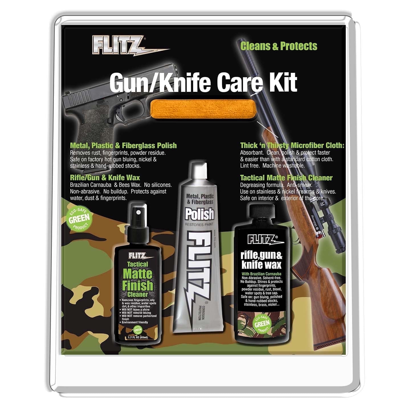 Flitz Stock Wax Bluing Paste Cleaner Polish Wax Gun and Knife Care 4 ...