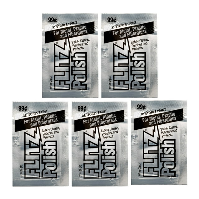 Flitz Individual Polish Packets (2 gr / .07 oz, 5-Pack) - Walmart.com