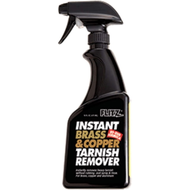 Flitz Metal Cleaner - Instant Brass & Copper Tarnish Remover, 16oz ...