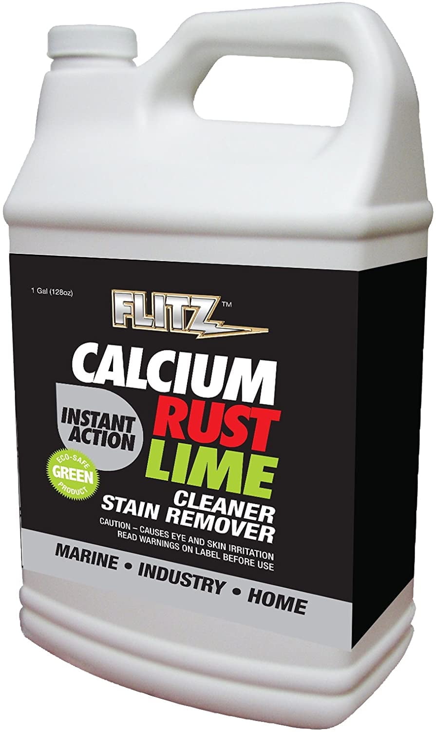 Flitz Instant Calcium Lime Rust Remover Gallon Refill, Hard Water ...