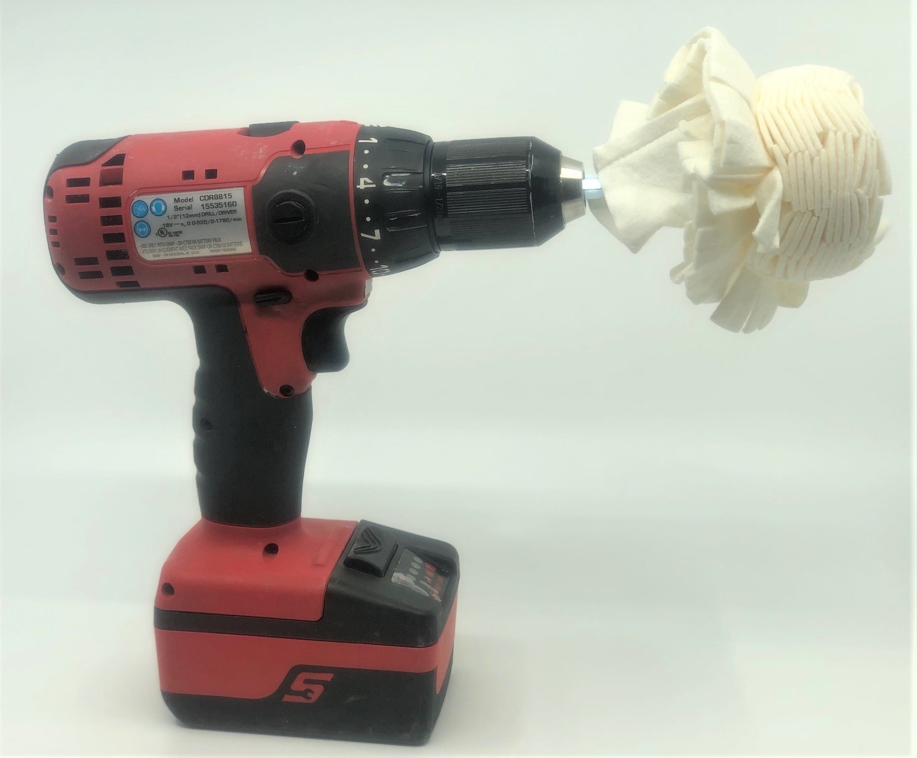 Flitz MINI101-100 3" Buff Ball Drill Polisher Attachment, Polishing ...