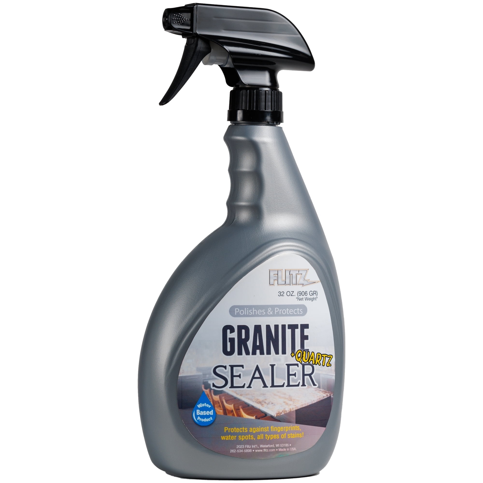 Flitz Quartz and Granite Sealer, Streak-Free Coating Protection Spray ...