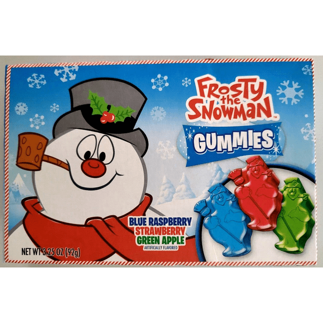 Flix (1) Box Frosty the Snowman Gummies - Blue Raspberry, Strawberry ...