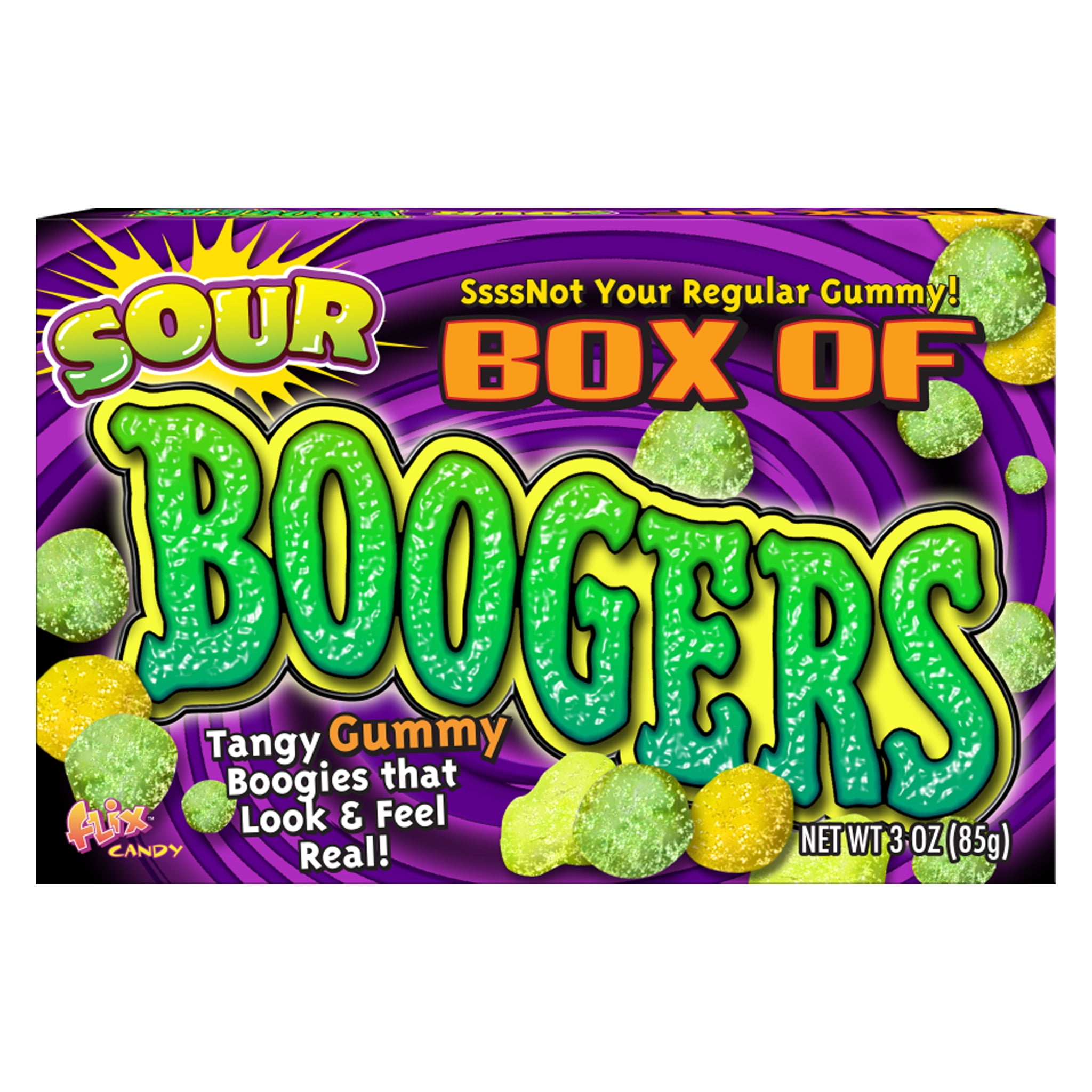 Flix Candy Halloween, Sour Boogers, Assorted Flavors Gummy, 3oz Box ...