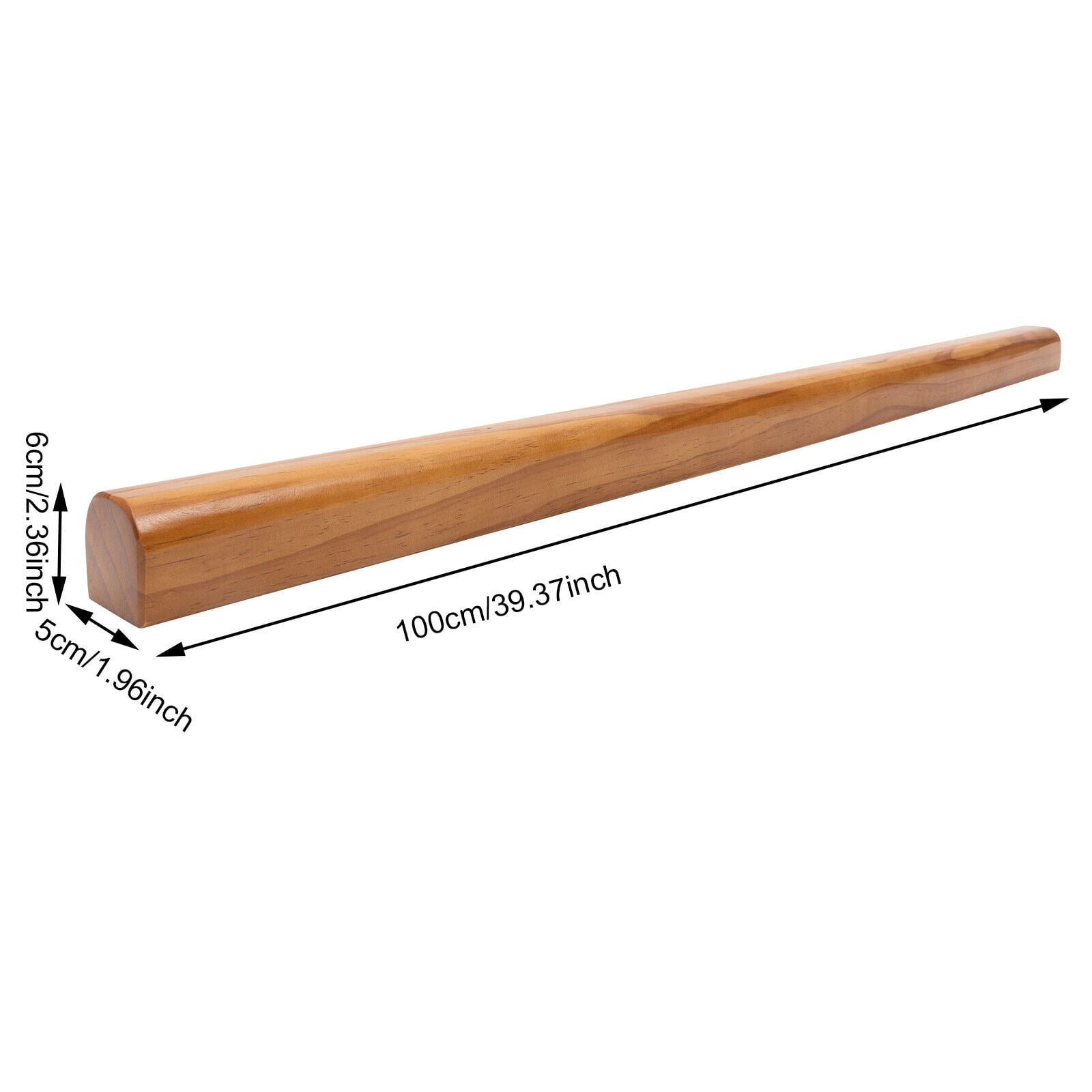 Flkoendmall 3.3ft Wood Handrail for Steps Stair Rail Non-Slip Wall Hand ...